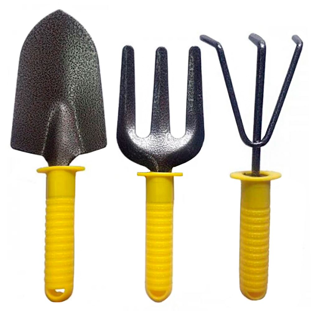 Kit para Jardinería Kamasa 3 Pzs Pala Rastrillo y Tridente – Taured